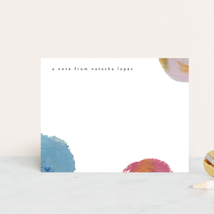 Artistic Note Personalized Stationery by lulu and isabelle | Minted