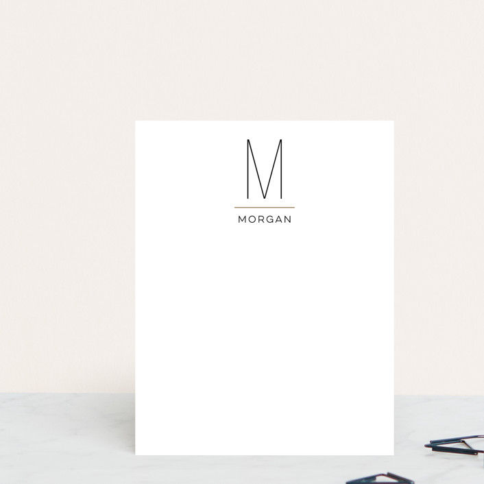 MODERN MONOGRAM Personalized Stationery by Christina Novak | Minted