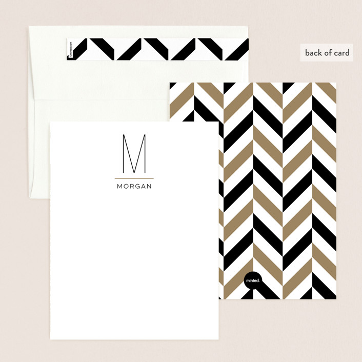 MODERN MONOGRAM Personalized Stationery by Christina Novak | Minted