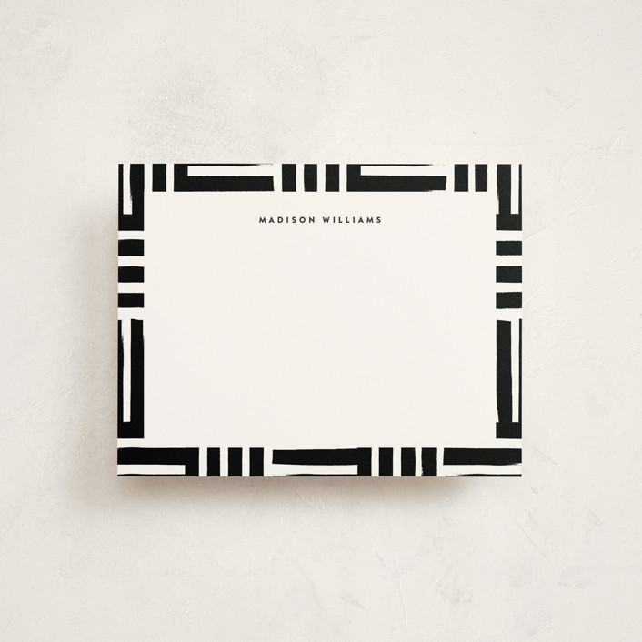 Block Stripes Personalized Stationery by Robert and Stella | Minted