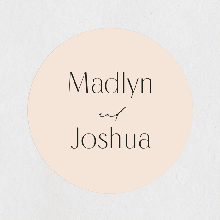 Classic Modern Rehearsal Dinner Favor Stickers by Morgan Kendall | Minted