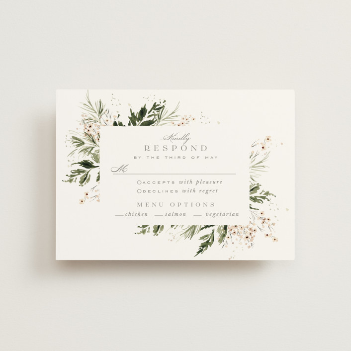 Grace RSVP Postcards by Leah Bisch | Minted
