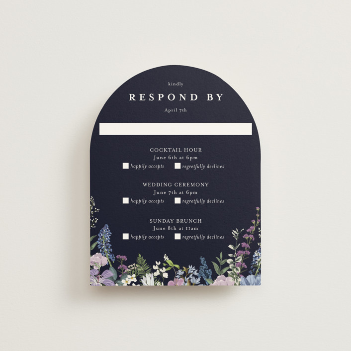 Lilac Bloom Multi-Event RSVP Cards by Susan Moyal | Minted