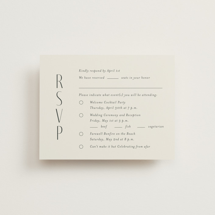 Unity Multi-Event RSVP Cards by Jennifer Postorino | Minted