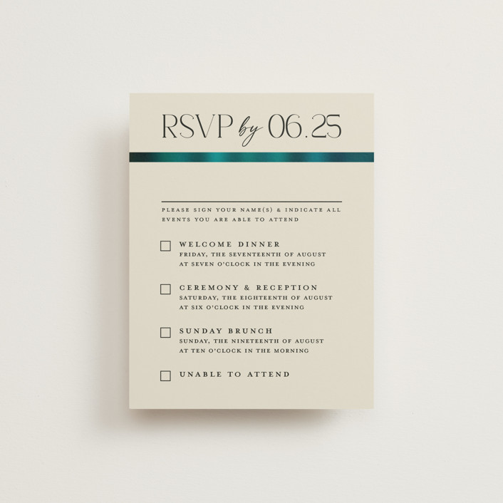 Spectrum Multi-Event RSVP Cards by Heather Schertzer | Minted
