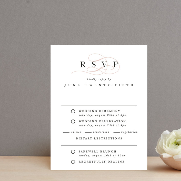 First Love Multi-Event RSVP Cards by Pixel and Hank | Minted