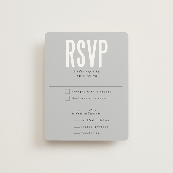 Monumental RSVP Cards by Jessie Steury | Minted