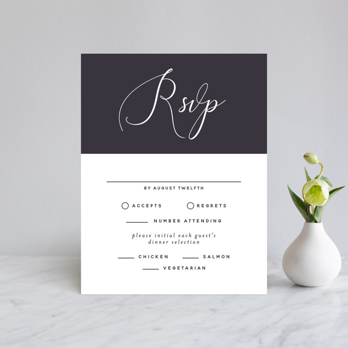 Right Side RSVP Cards by Susan Brown | Minted