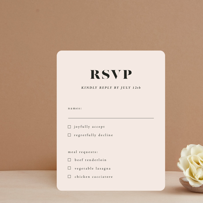 Invitations & Announcements Paper Beige RSVP Cards etna.com.pe