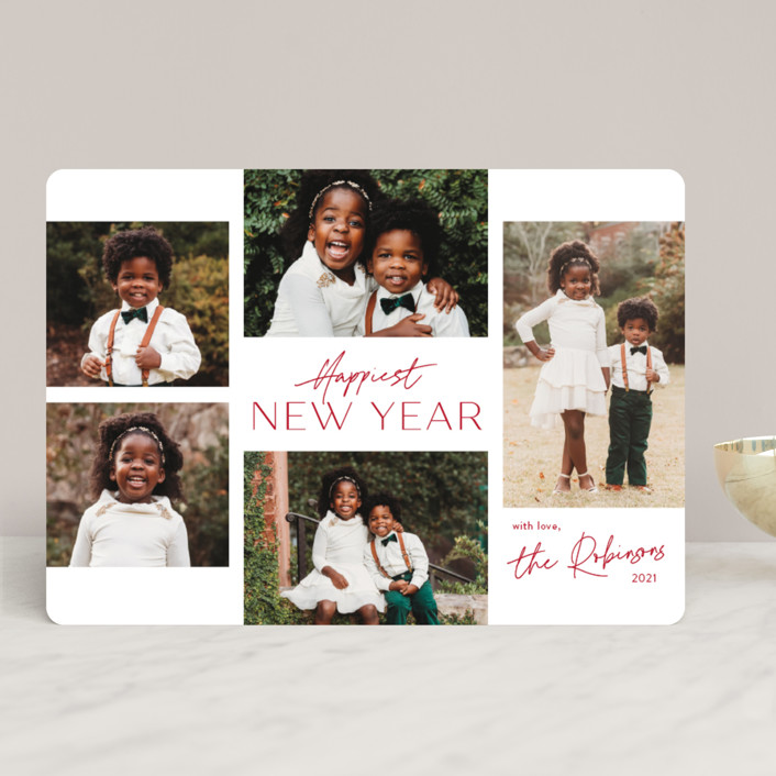 Signature Collage Holiday Photo Cards by Jessica Williams | Minted