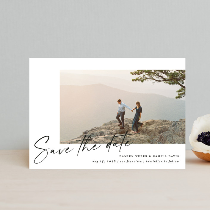 Note Save the Date Petite Cards by Kate Ahn | Minted