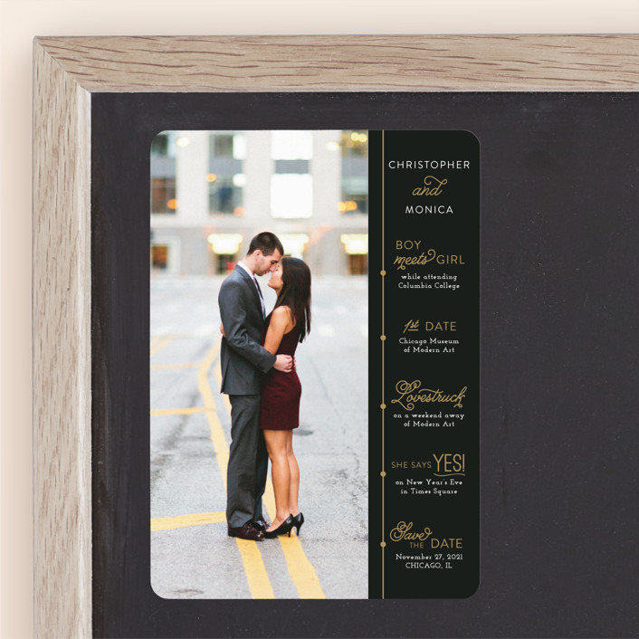 Our Timeline Save The Date Magnets by Jessie Steury | Minted