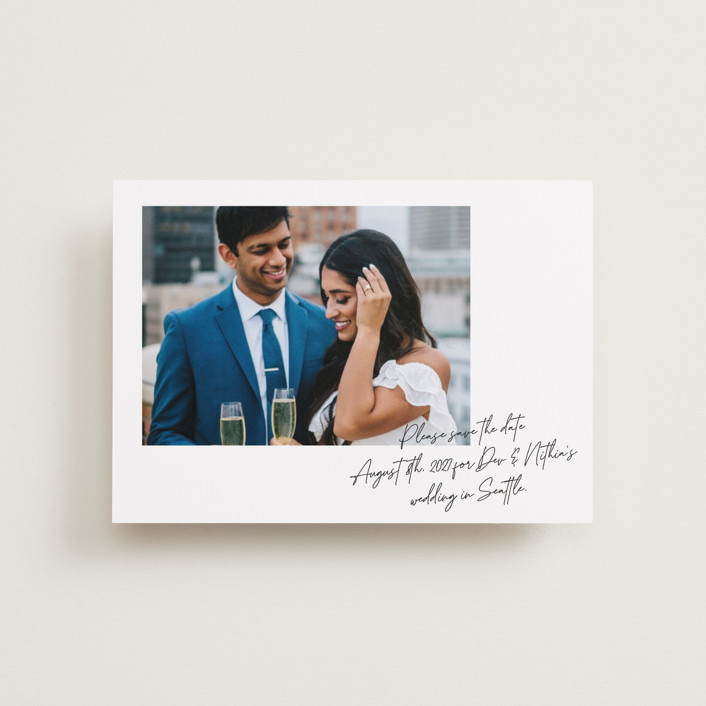 Quick Scribble Save The Date Postcards by Adelyn T. | Minted