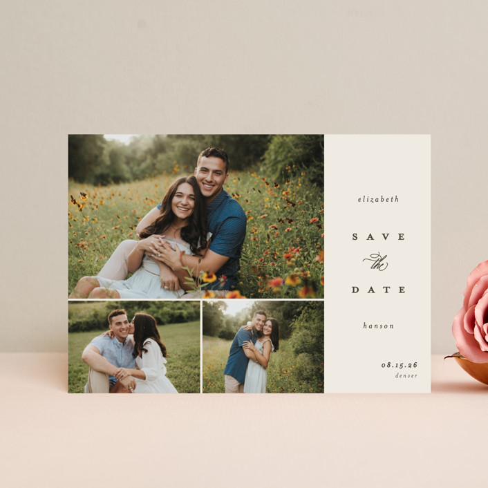 Side Save The Date Postcards by Brianne Larsen | Minted