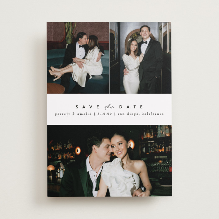 Simple Date Save The Date Cards by Brianne Larsen | Minted