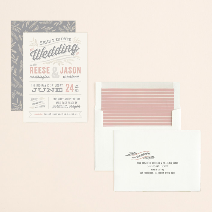 Rustic Charm Save The Date Cards by Hooray Creative | Minted