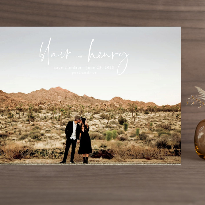 one I love Grand Save The Date Cards by Jennifer Lew | Minted
