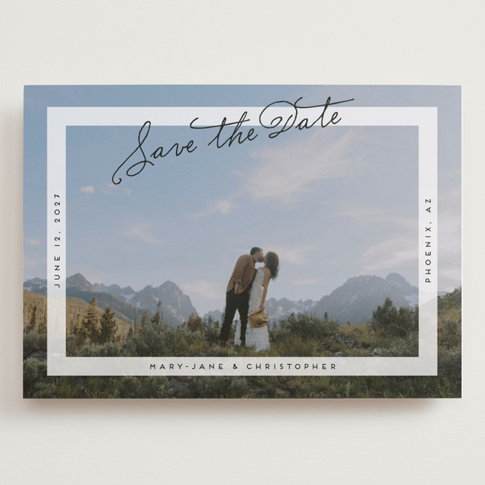Postcard Perfect Grand Save The Date Cards by lulu and isabelle | Minted