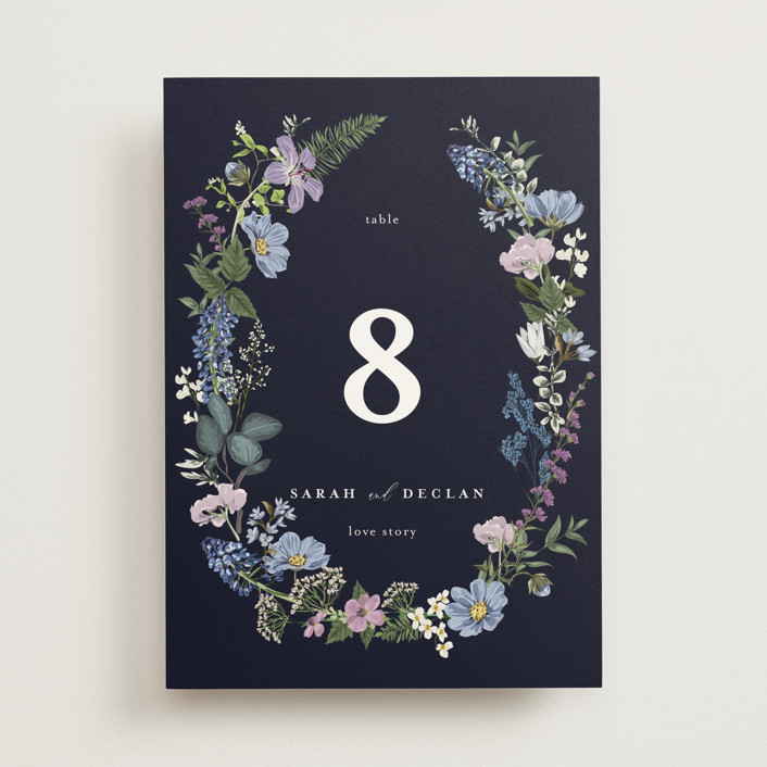 Lilac Bloom Table Numbers by Susan Moyal | Minted