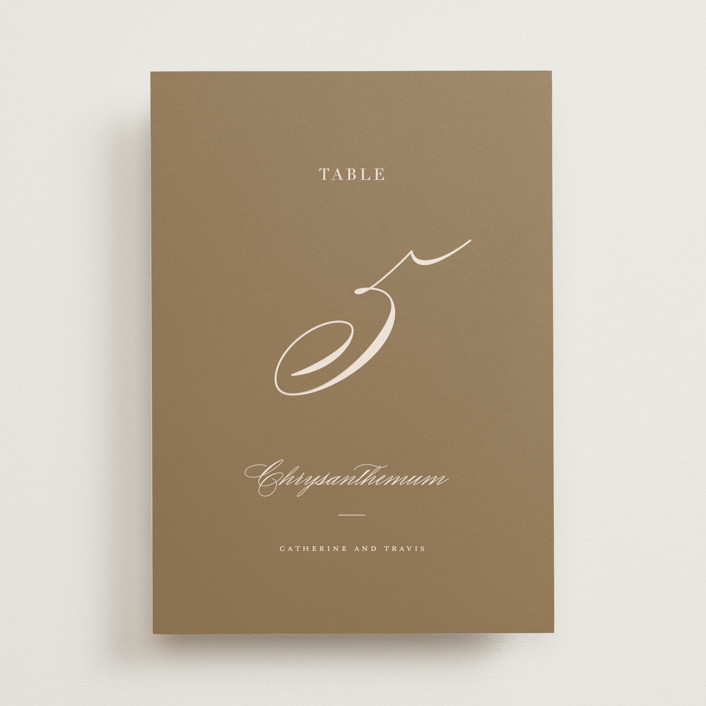 Classically Elegant Table Numbers by Brandy Folse | Minted