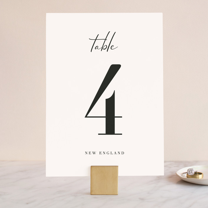 mod Table Numbers by Nicoletta Savod | Minted