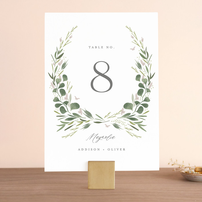 Garden Path Table Numbers by Kristie Kern | Minted