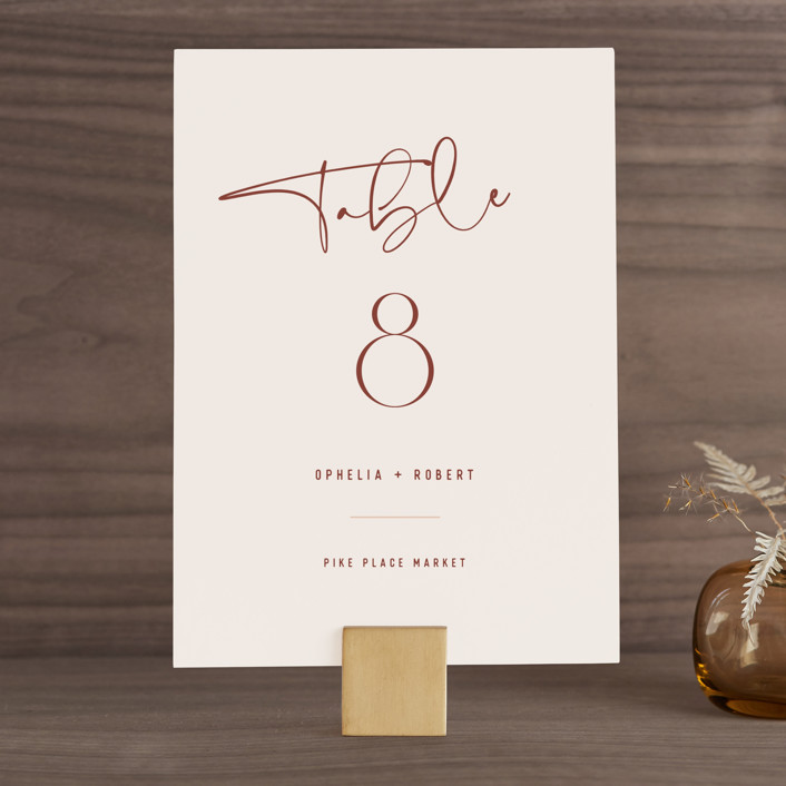 Millennial Table Numbers by Hooray Creative | Minted