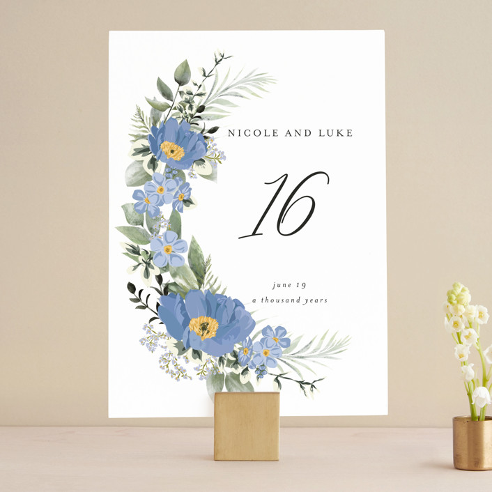 Botanical Swag Table Numbers by Susan Moyal | Minted