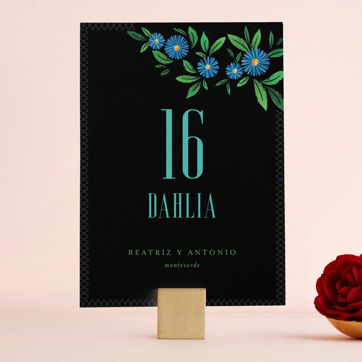 Embroidery Table Numbers by Jackie Crawford | Minted