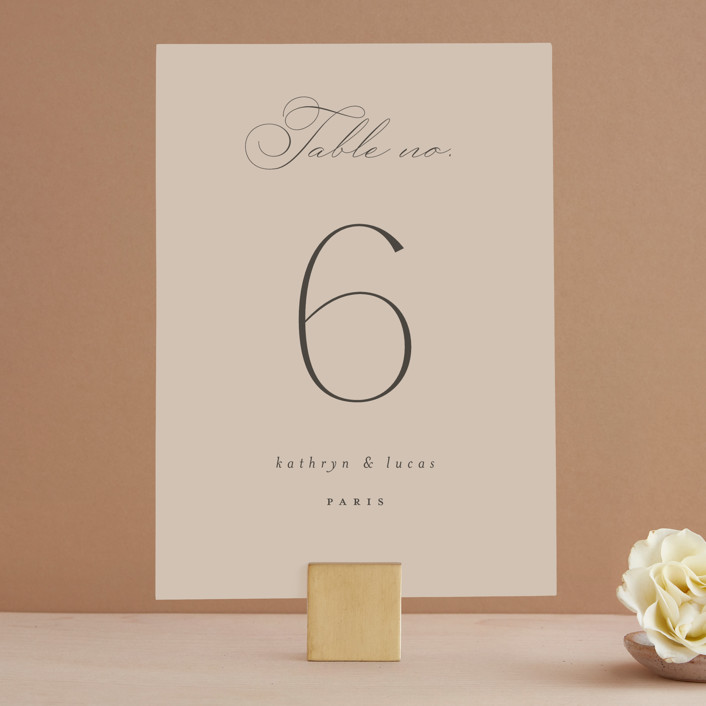 Formal Elegance Table Numbers by Morgan Kendall | Minted