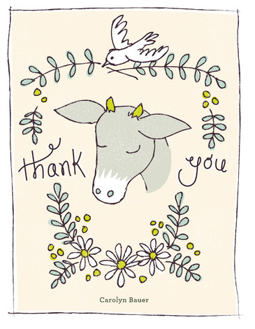 Goat of Appreciation Folded Thank You Card by 2birdstone | Minted