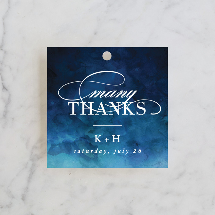 Indigo Sea Wedding Favor Tags by Kelly Schmidt | Minted