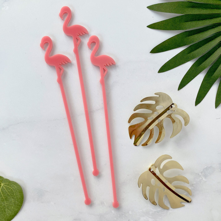 Flamingo Stir Sticks - Pink (Set of 25) Wedding Serving and Dining ...