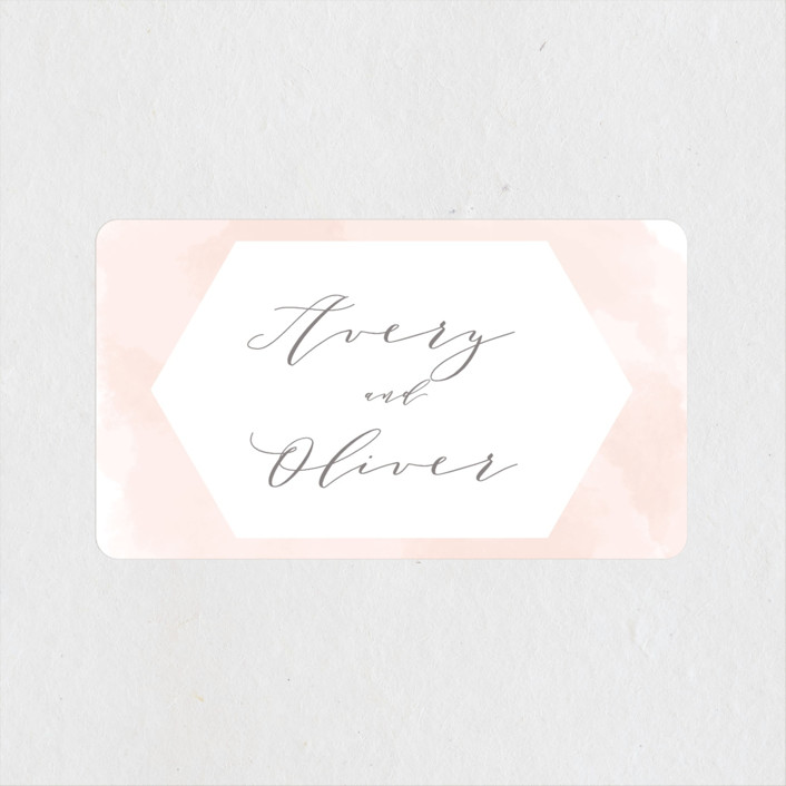 Sparkling Champagne Wedding Favor Stickers by Kristie Kern | Minted