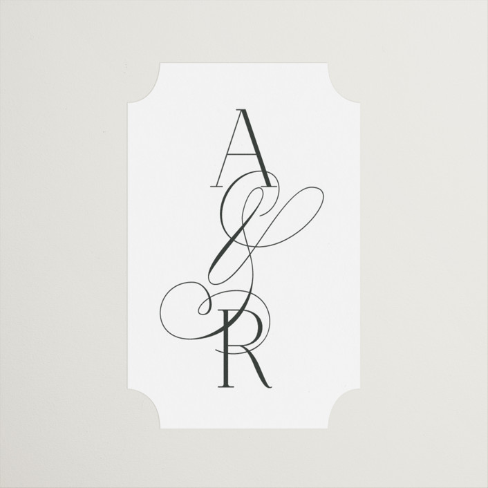 Initialed Wedding Favor Stickers by Jessica Williams | Minted